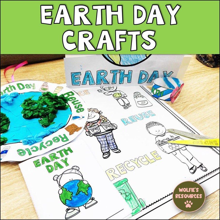 Earth Day Crafts, Earth Day Power Point, Earth Day Coloring - Etsy