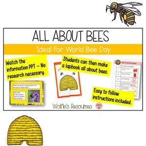 World Bee Day Lapbook & Bee Powerpoint Activity - Etsy