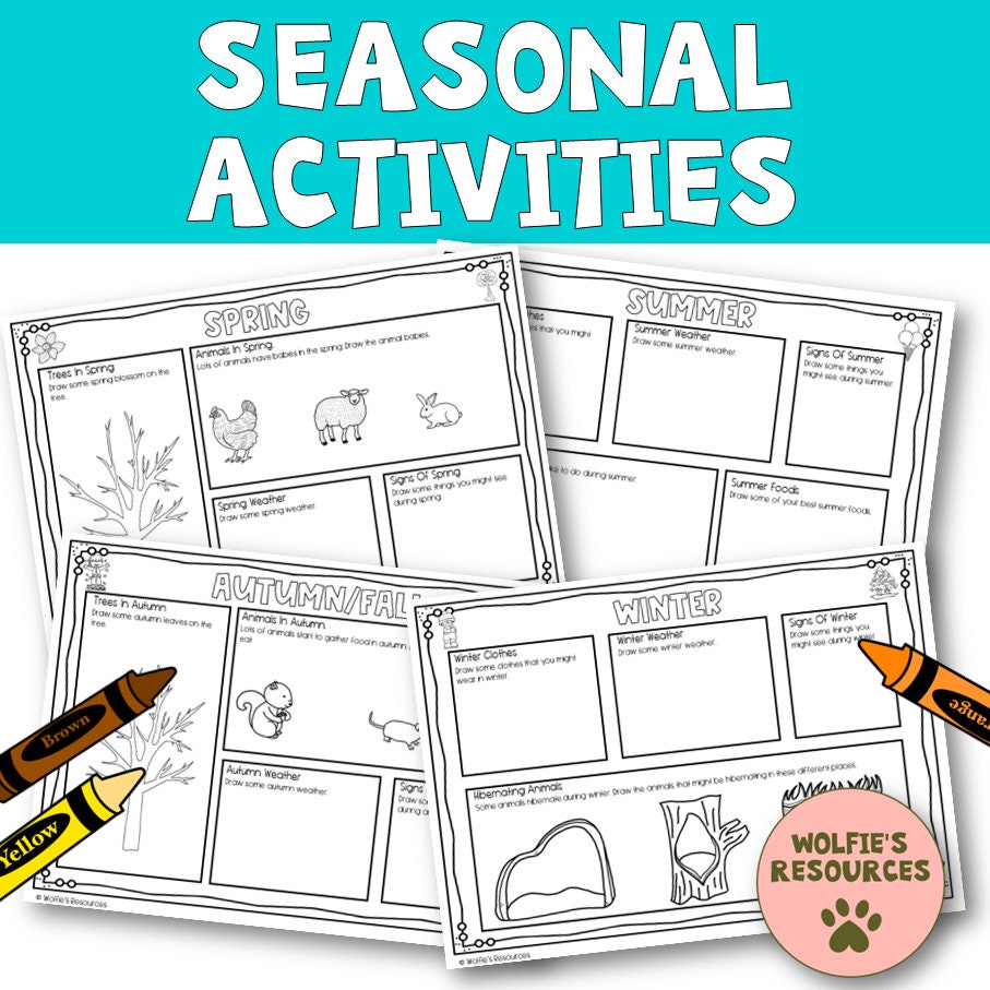 50 Science Printable Worksheets for First Grade and Homeschool - Etsy