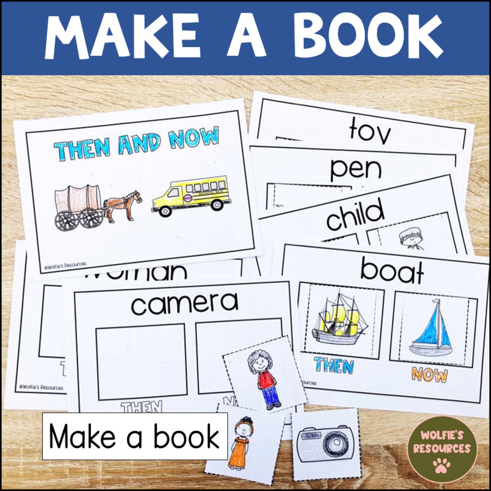 Then and Now, Past and Present Sorting Activities and Printables for ...