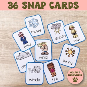 Kindergarten Weather and Climate - Etsy