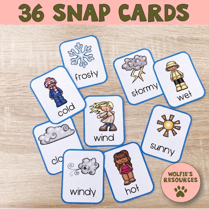 Kindergarten Weather and Climate - Etsy