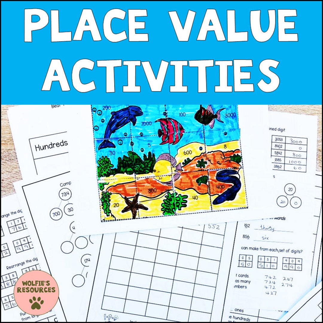 Hoja De Trabajo De Rompecabezas De Valor Posicional Valor Posicional