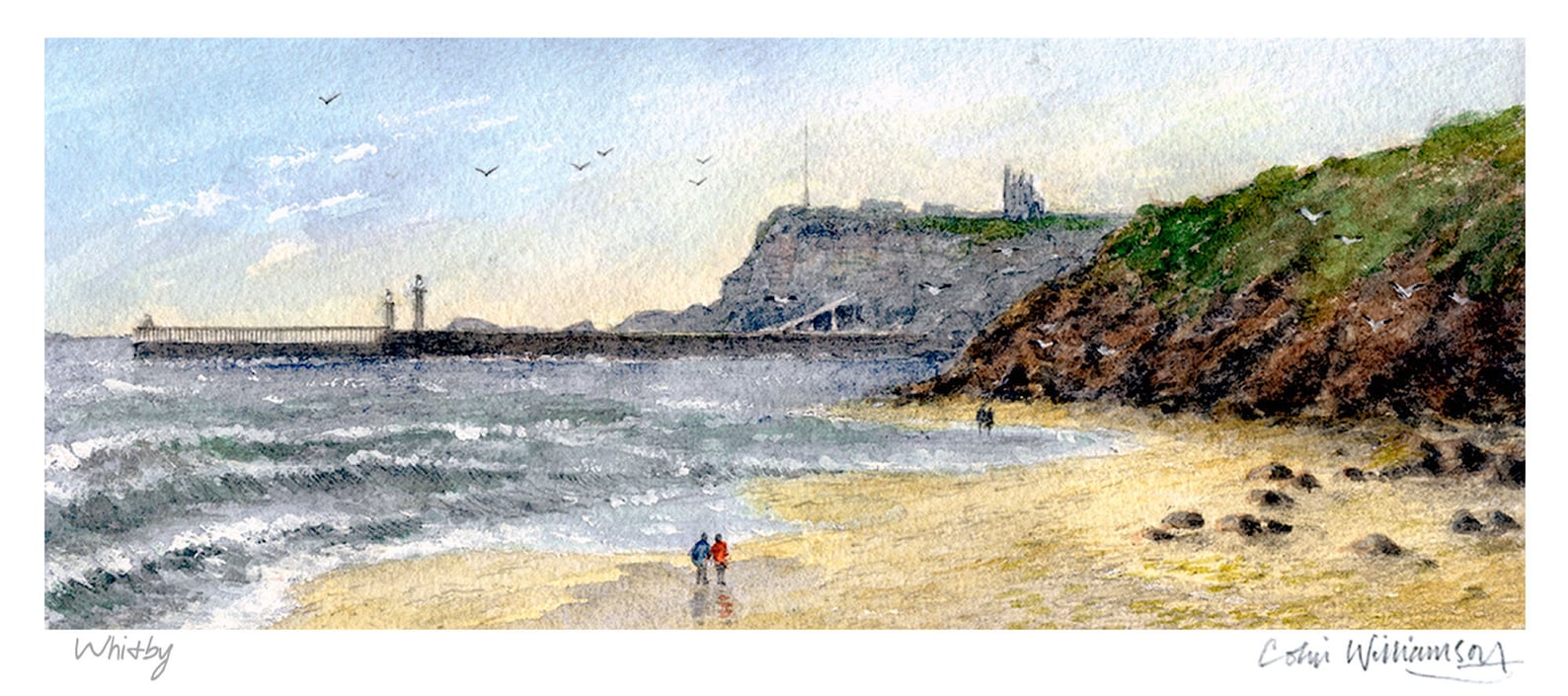 Whitby and the Yorkshire Coast Watercolour Framed and Mounted Prints by ...