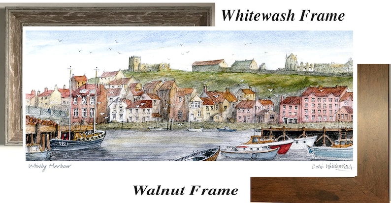 Whitby and the Yorkshire Coast Watercolour Framed and Mounted Prints by ...
