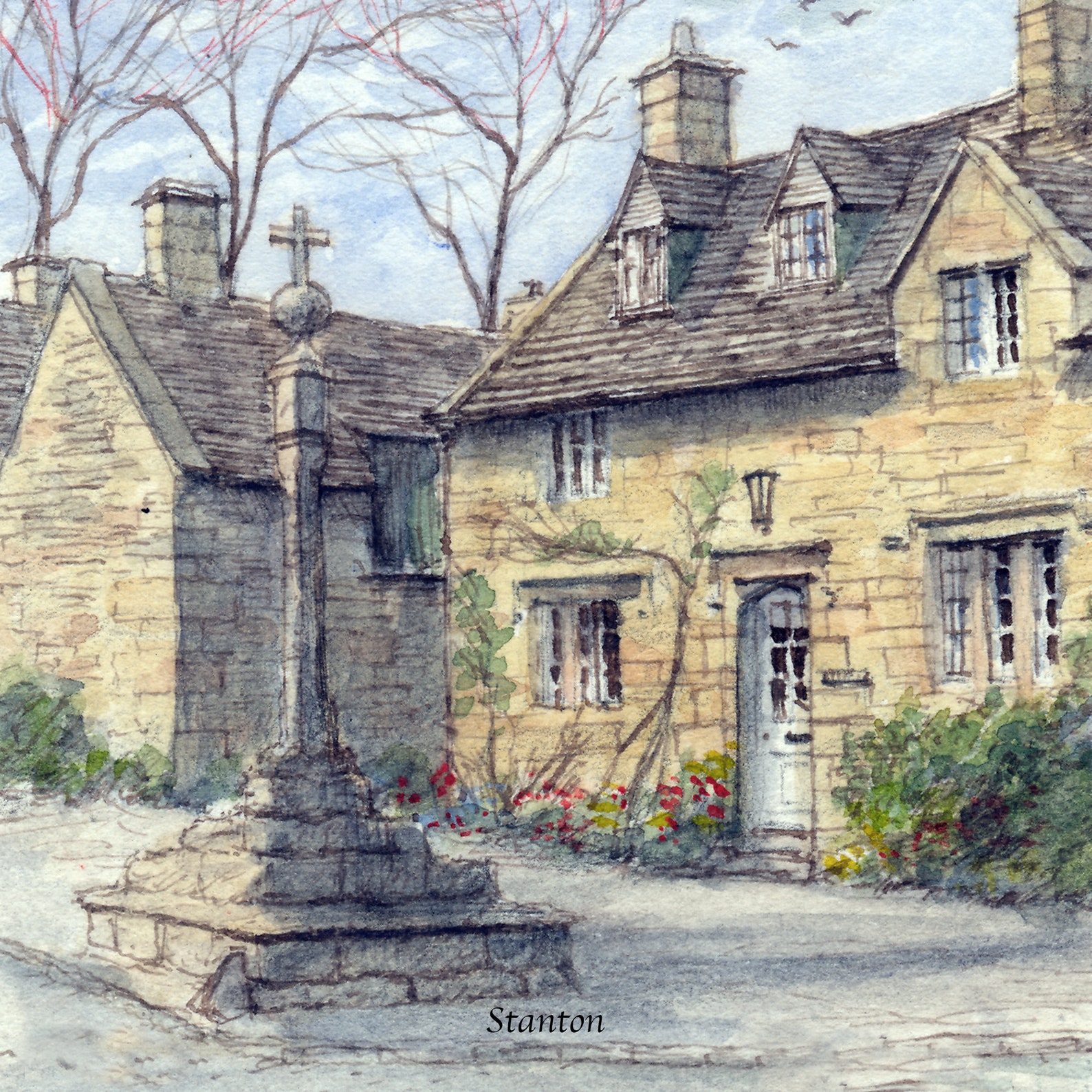 Watercolour Prints of the Cotswolds Framed and Mounted Scenes - Etsy