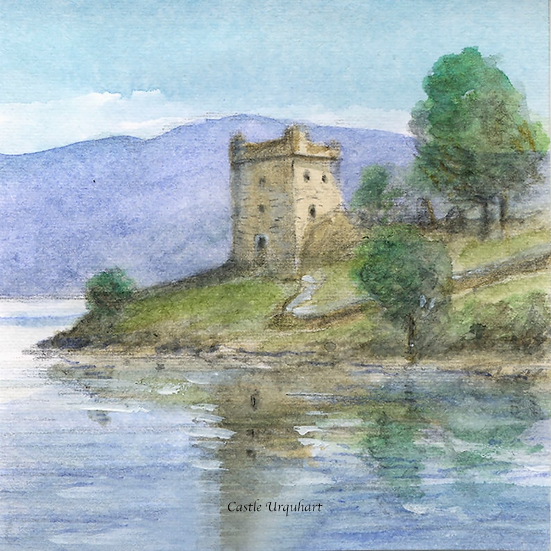 Coasters of Scotland Castles From Watercolours by Whitby Artist Colin ...