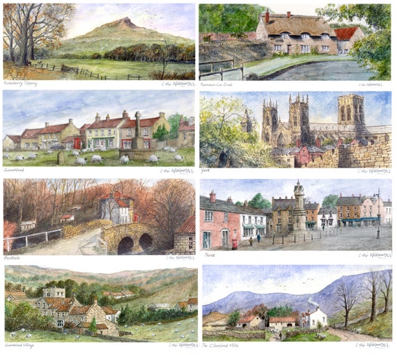 Yorkshire Watercolour Framed and/ or Mounted Prints by Whitby | Etsy