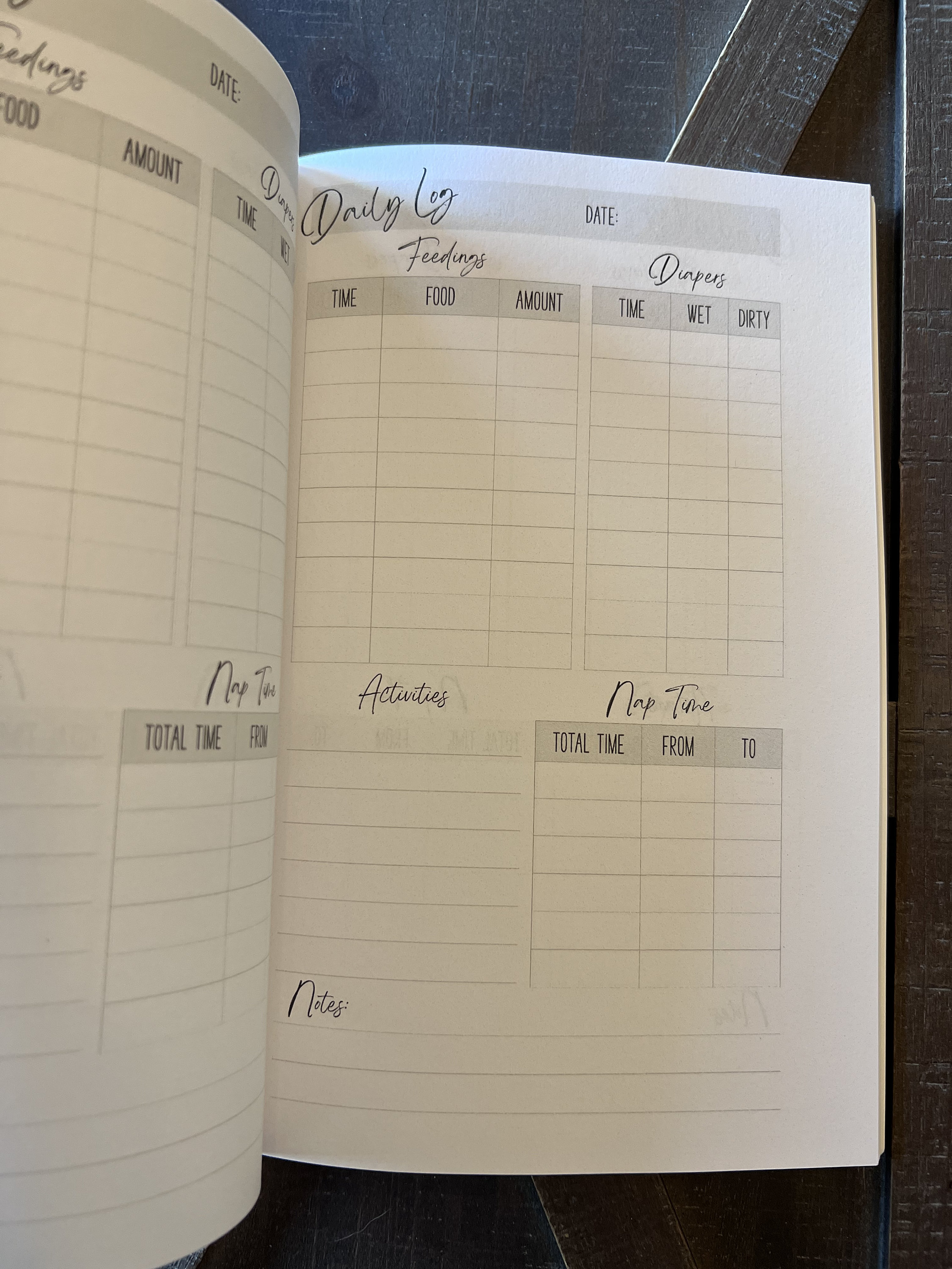 Daily Baby Tracking Journal, Daily Feeding Journal, Diaper Tracker ...