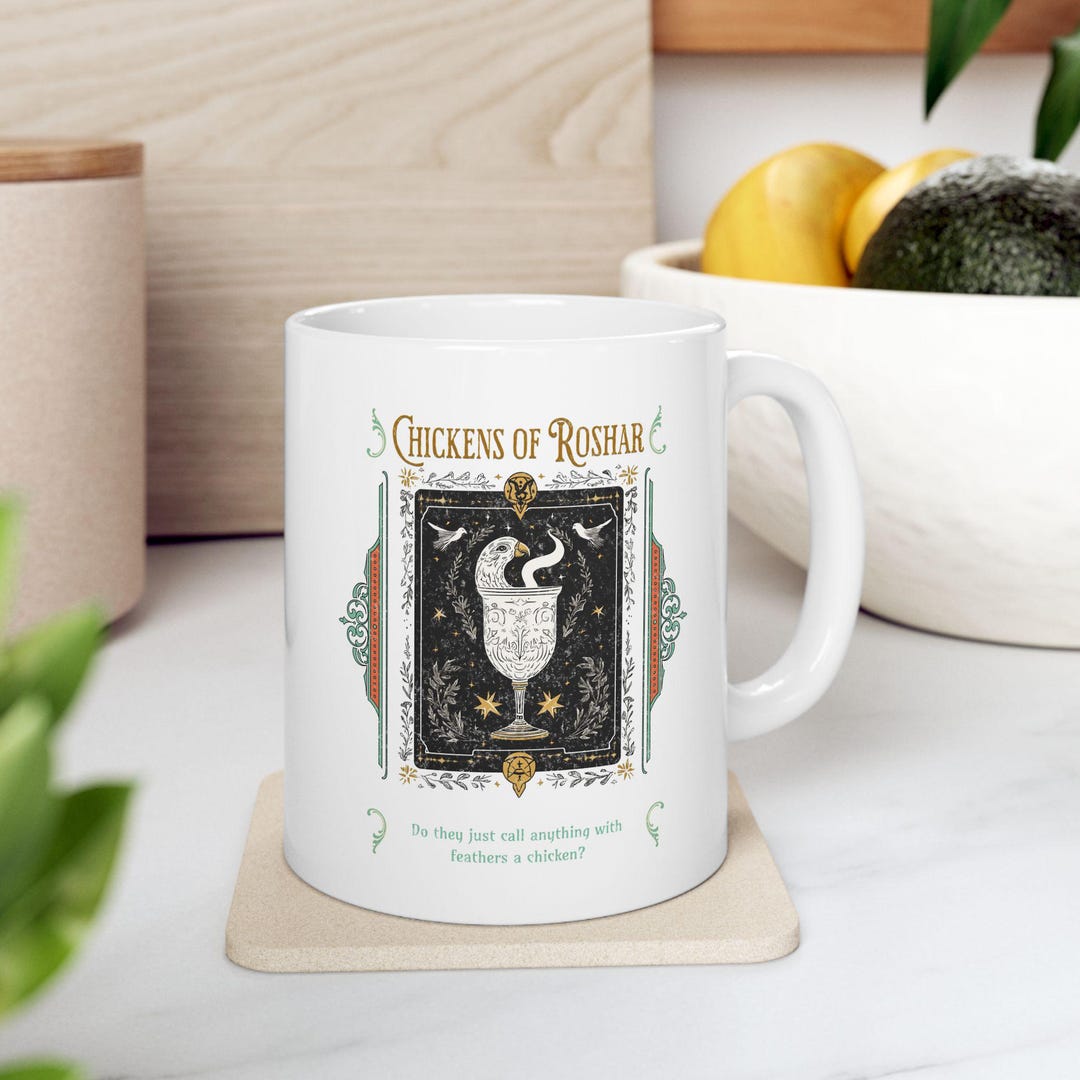Stormlight Archive Mug, Chickens of Roshar, Brandon Sanderson, Cosmere ...