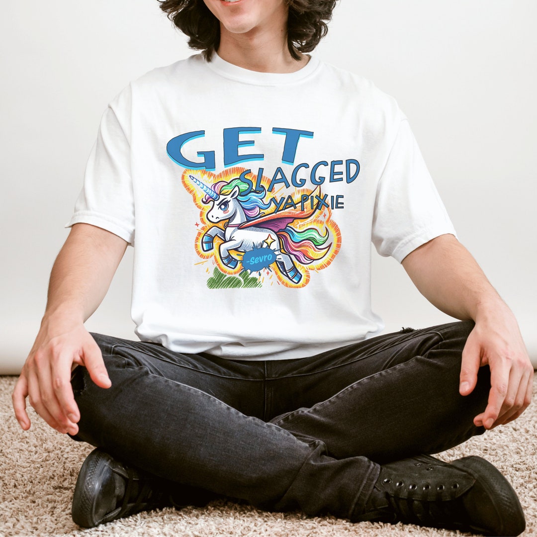 Red Rising Shirt: Sevro's Sass 'get Slagged Ya Pixie' Unicorn Shirt ...