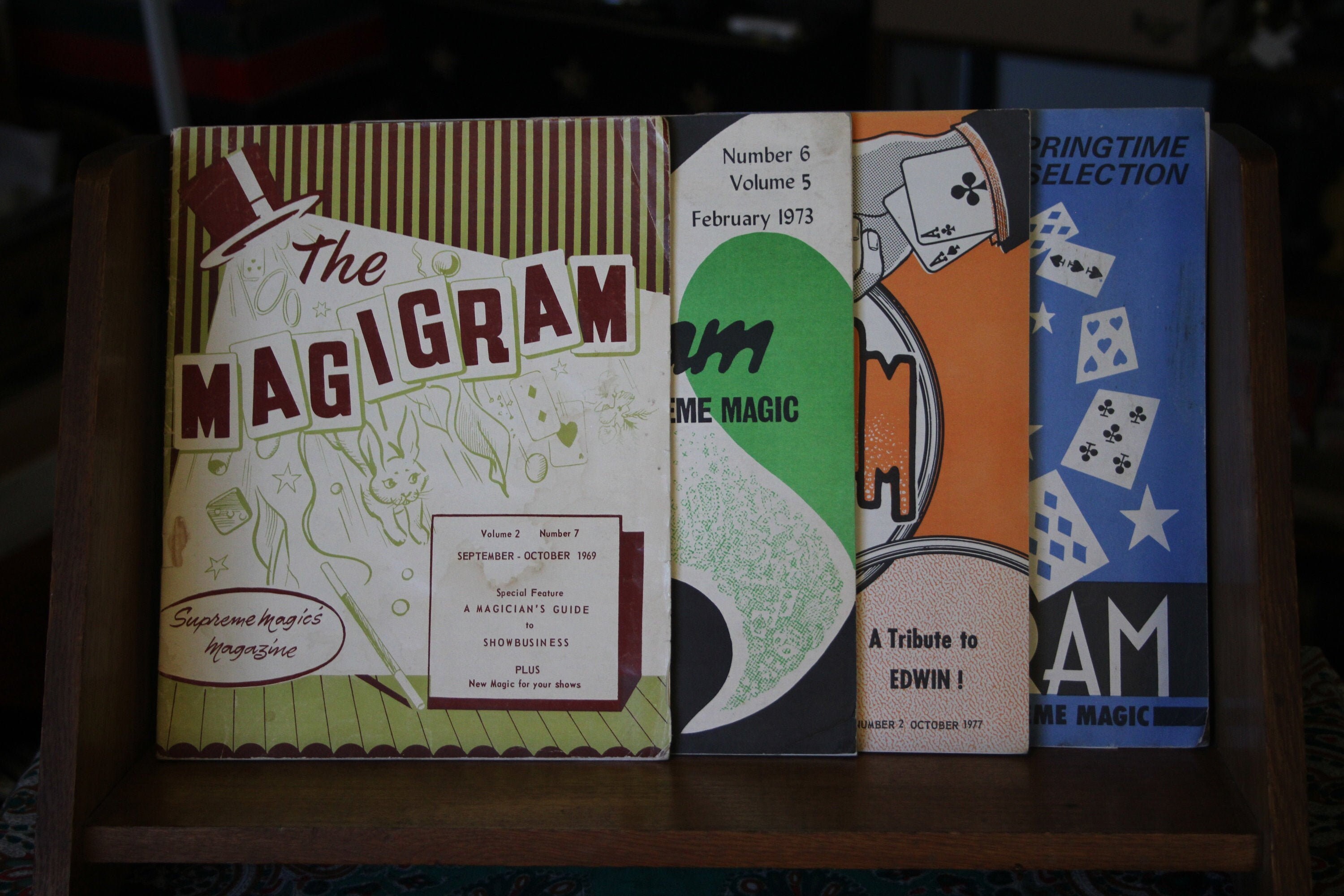 4 Números de Magigram Magazine de Supreme Magic. Revistas vintage para ...