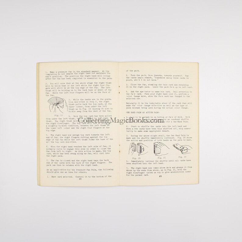 Action Palm Edward Marlo. Vintage Magic Trick Book for - Etsy