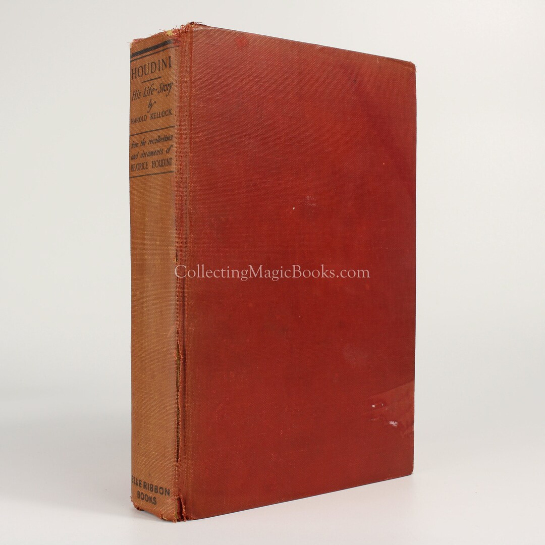 Houdini, His Life Story Harold Kellock. Vintage Magic History Book for ...