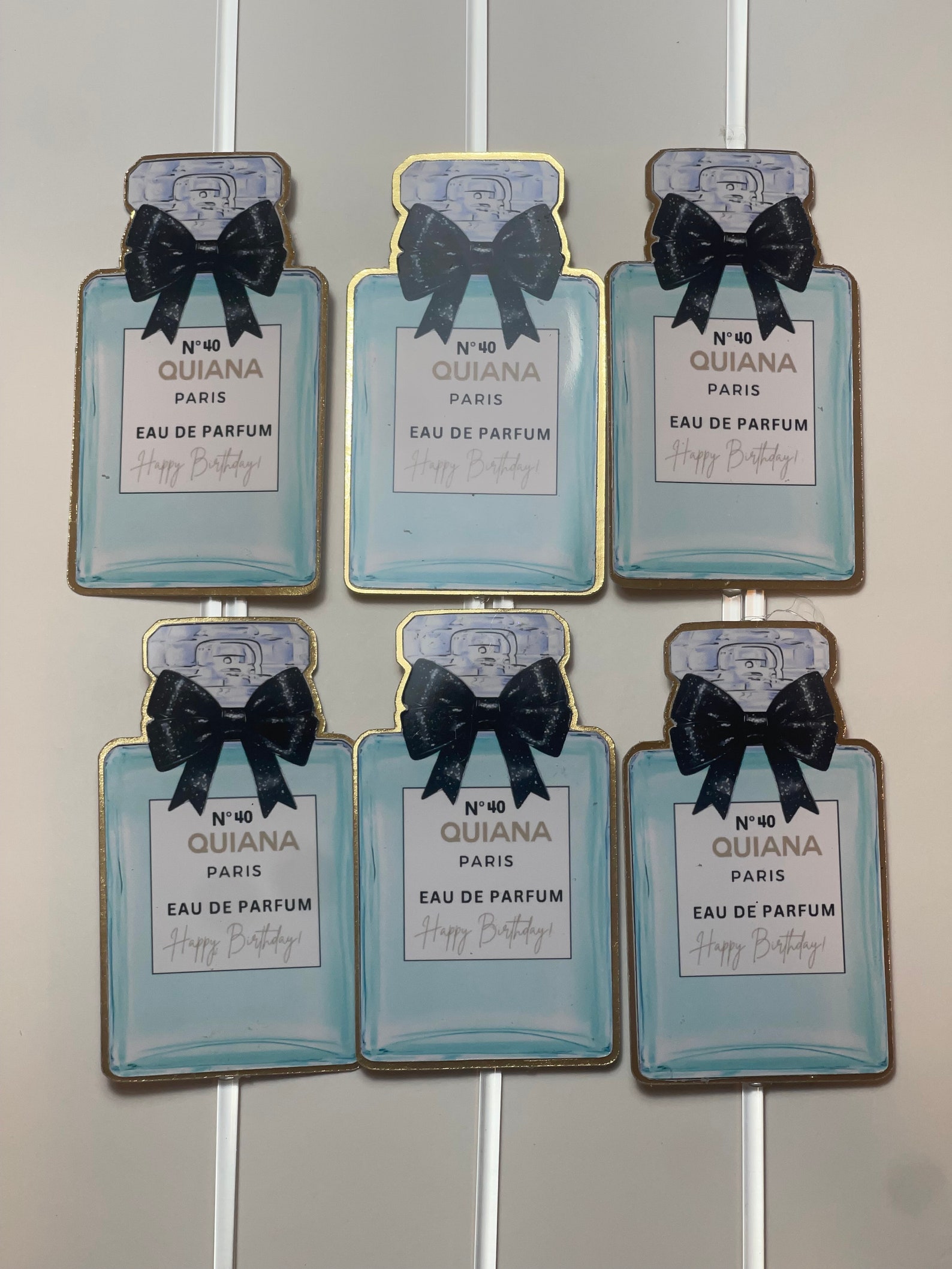 Custom Perfume Bottle Cupcake Toppers Cake Pop Toppers - Etsy