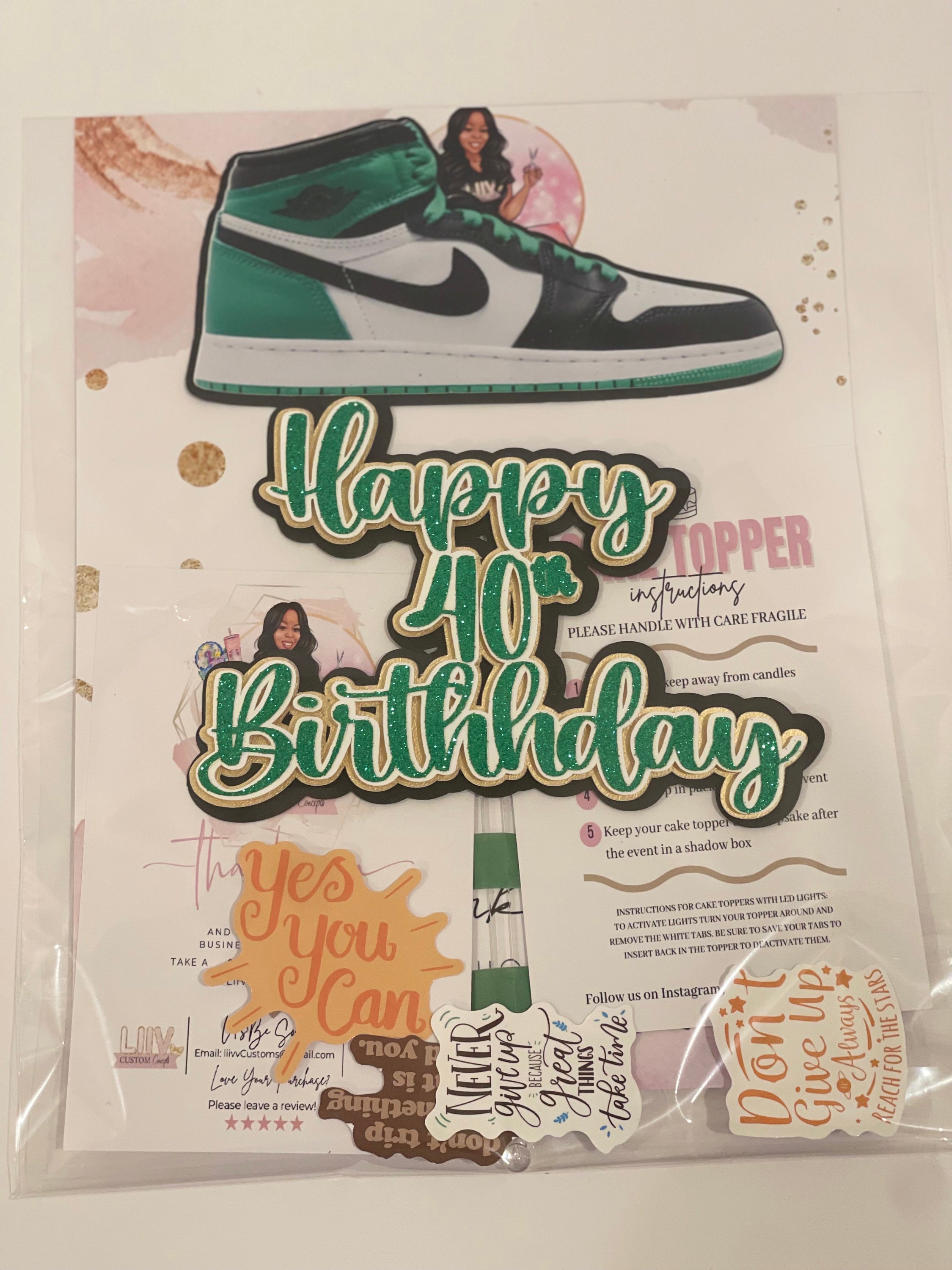Sneaker Ball Cake Topper, Sneaker Ball Cake, Sneaker Ball Decorations ...