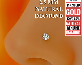 Diamond Gold Nose Pin - Etsy