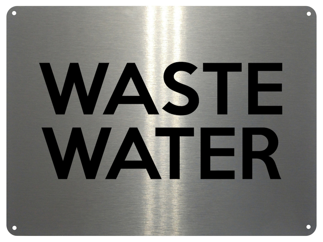 2001 WASTE WATER Safety Metal Aluminium Plaque Sign - Etsy