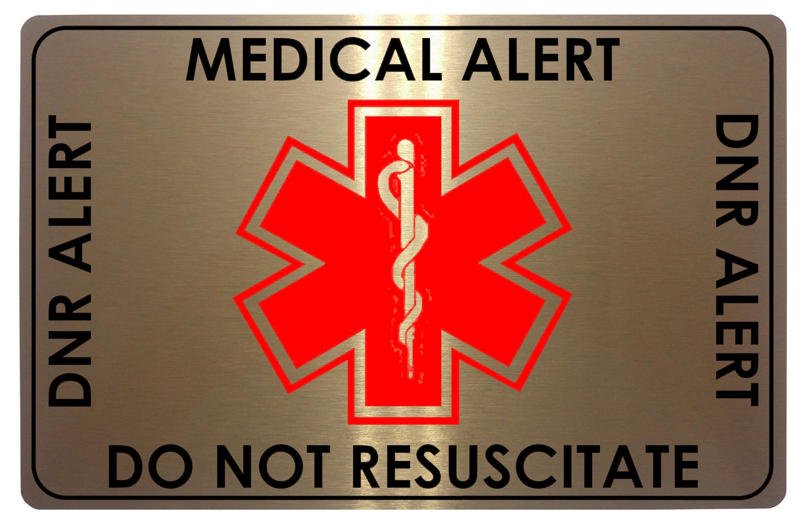 1041 Dnr Alert DO NOT RESUSCITATE in Case of Emergency Medical - Etsy