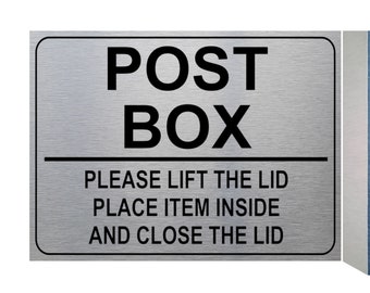 Post Box Sign - Etsy UK