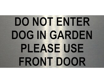 Please Use Front Door Sign | Etsy