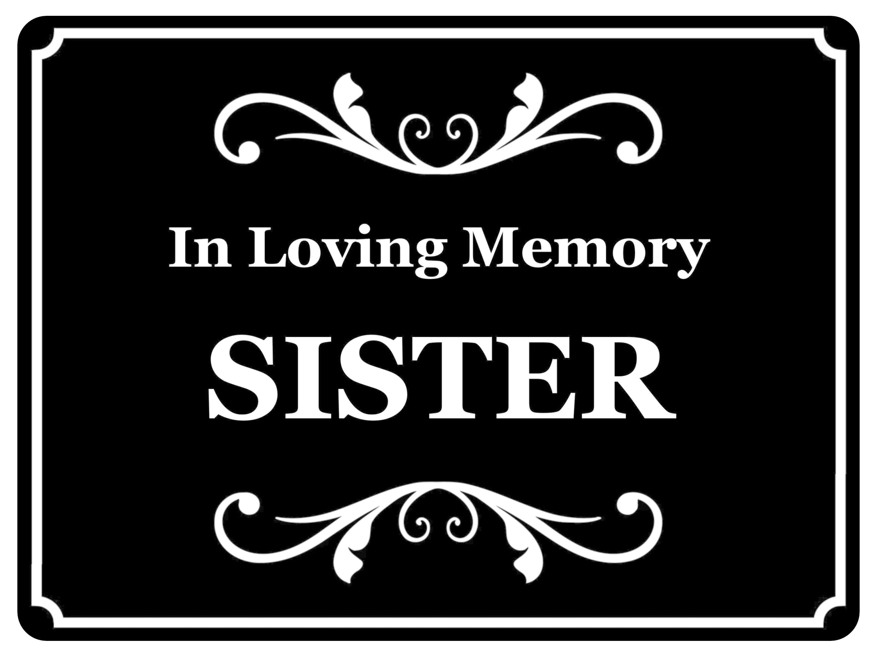 1433 in Loving Memory SISTER Memorial Funeral Remembering - Etsy Ireland