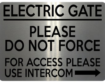 Please Use Gate Sign - Etsy UK