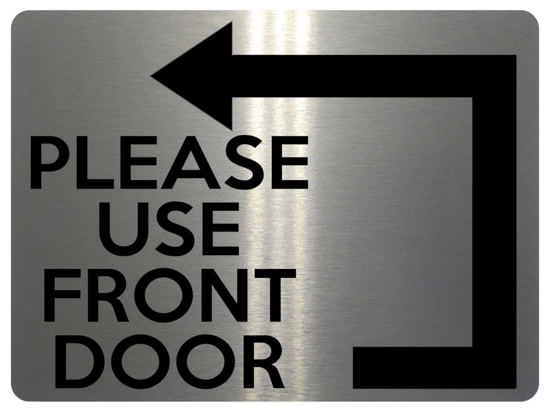 1955 PLEASE Use FRONT DOOR Arrow Direction Left Gate Metal Aluminium ...