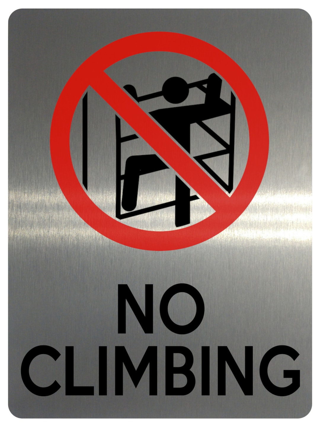 1573 NO CLIMBING Safety Metal Aluminium Plaque Sign Gate Wall Door - Etsy