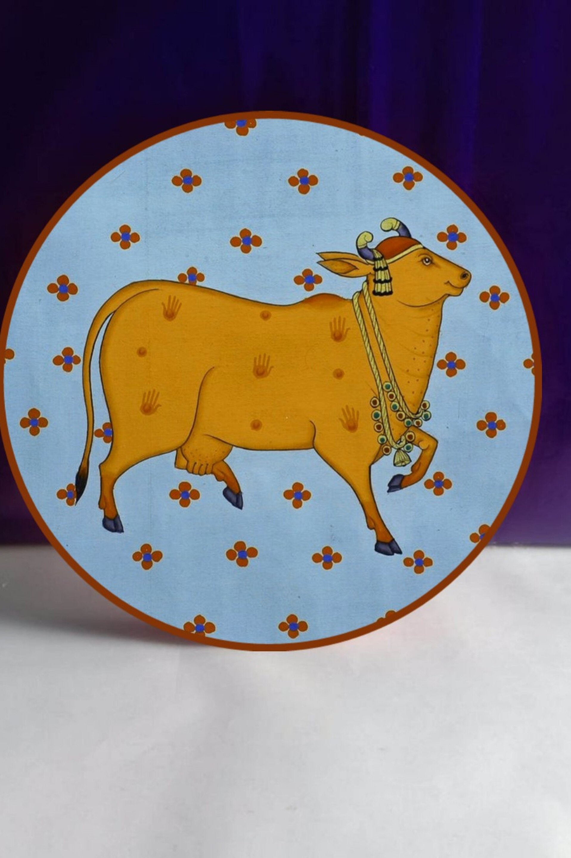 Decorative Pichwai Wooden Plates for Home Decoration - Etsy