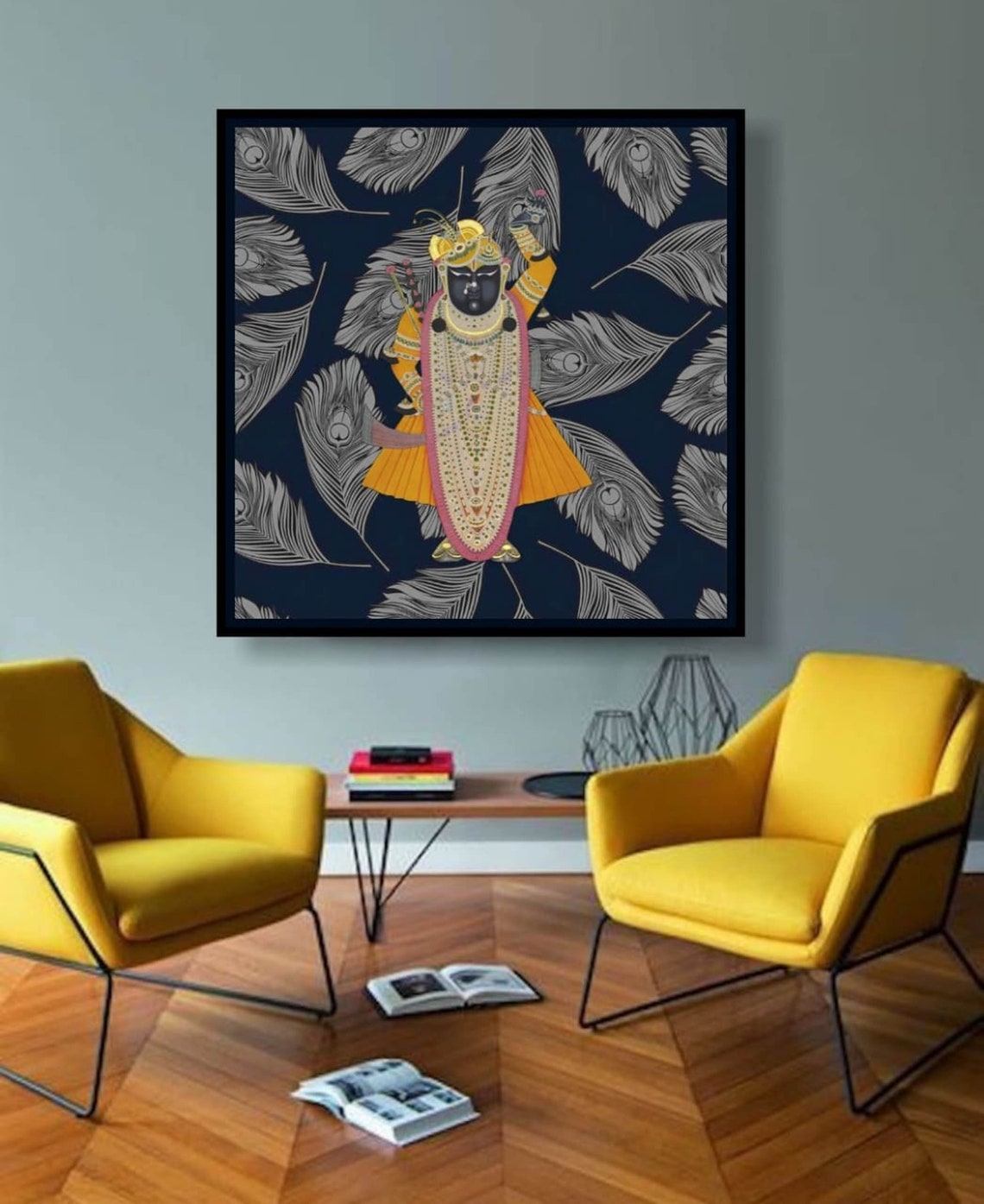 Pichwai Painting of Shreenathji Modern Art Indian Art - Etsy