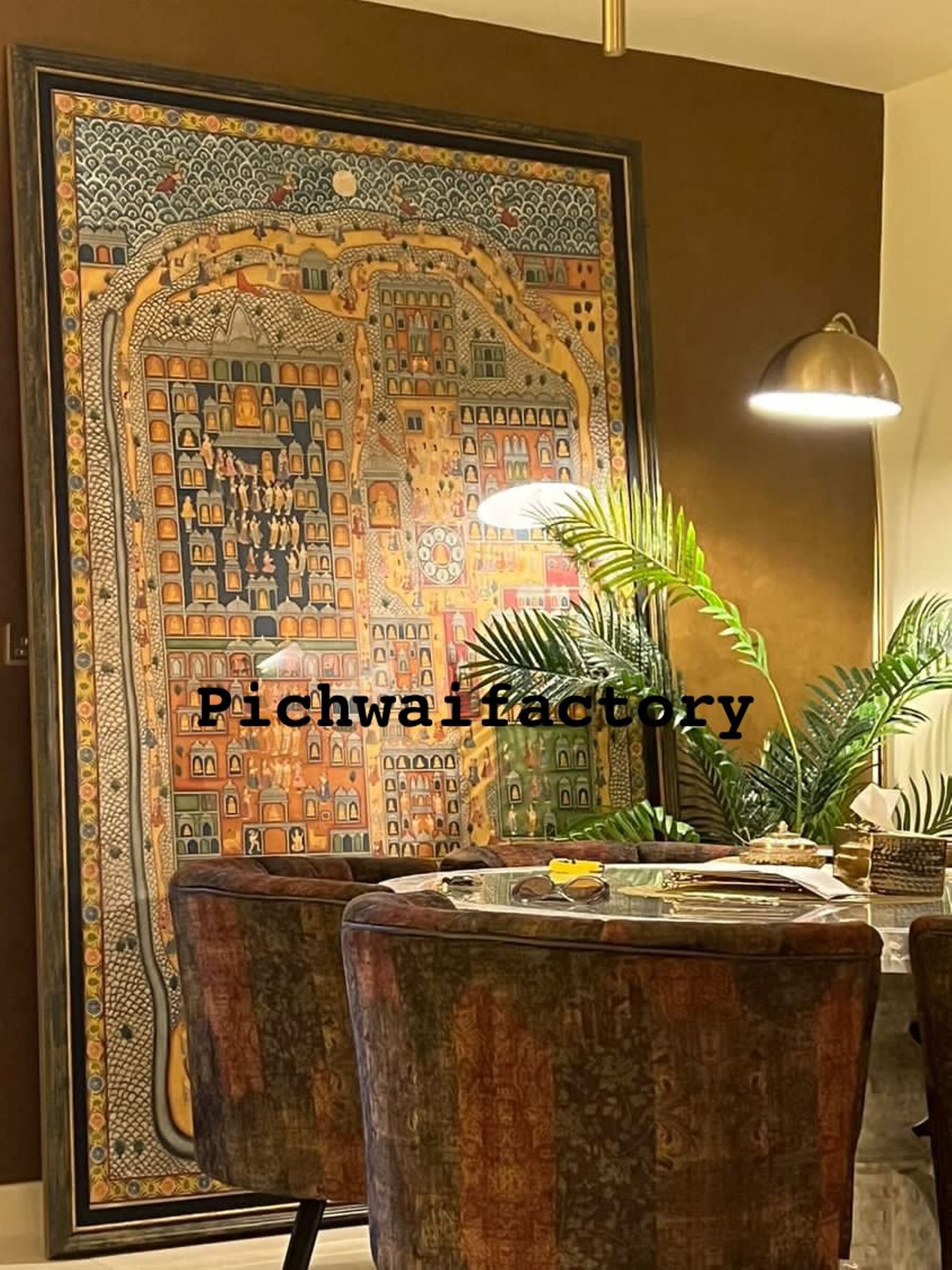 Hand Painted Jain Painting Haveli Pichwai Painting Divine Art - Etsy