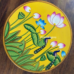 Decorative Hand Painted Pichwai Plate for Home Decor - Etsy