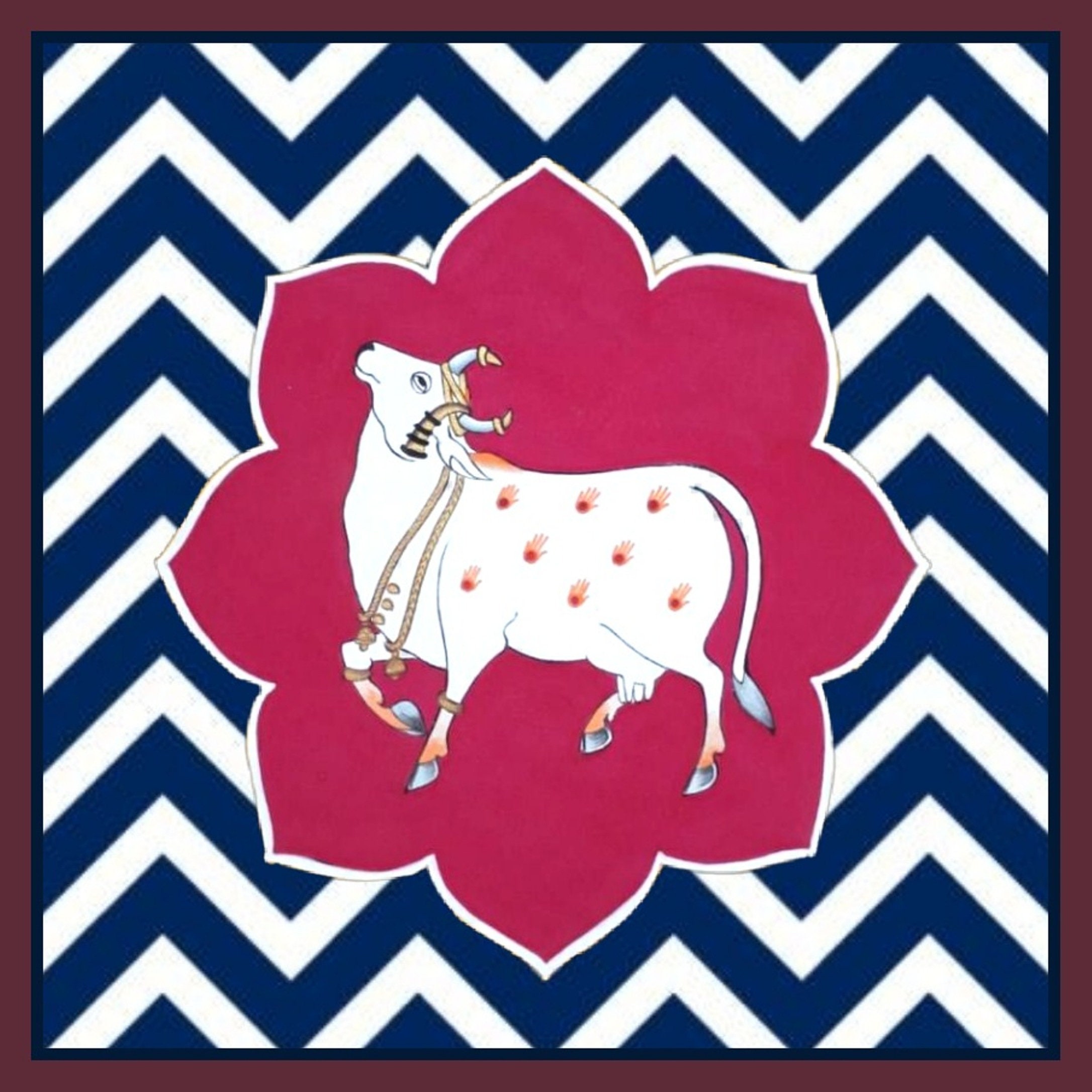 Pichwai Painting of Beautiful Cows Contemporary Style Pichvai - Etsy