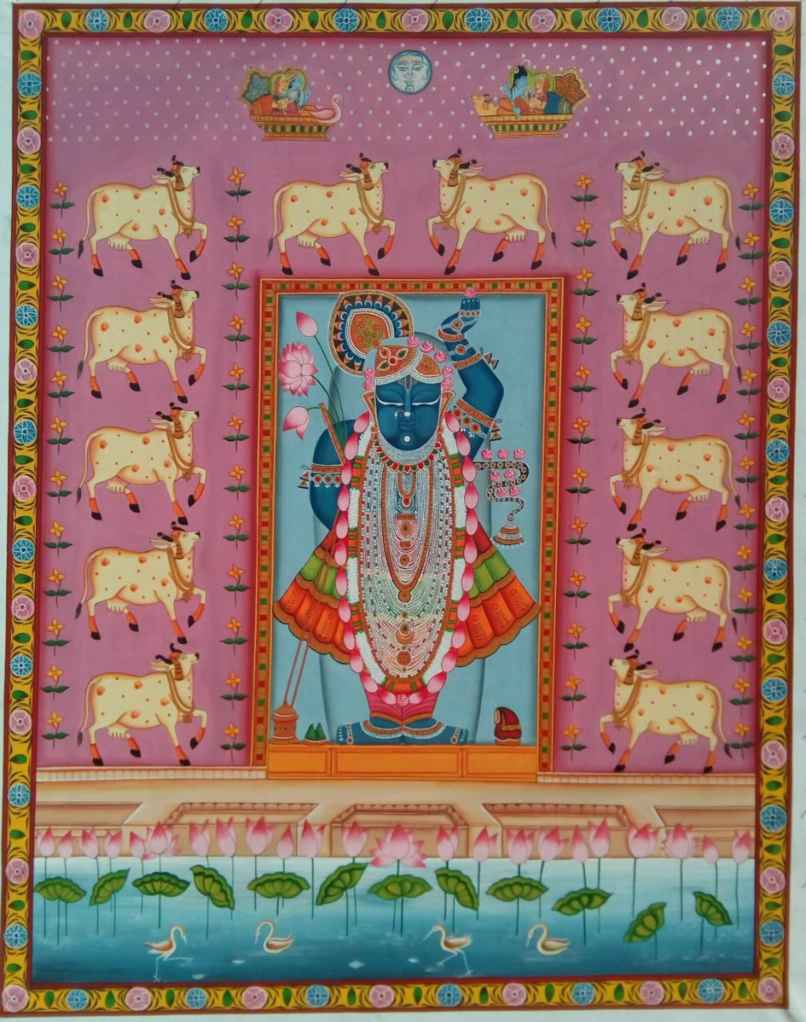 Pichwai Painting Shreenathji Darshan Indian Art Home Decor Wall Decor ...