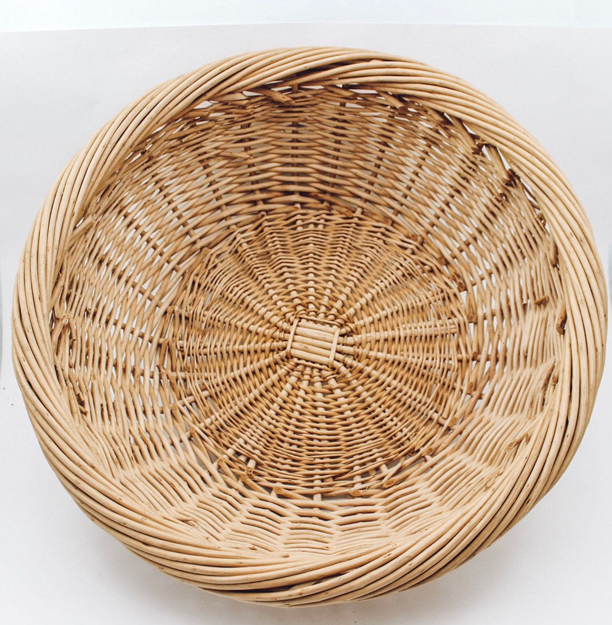 Set of 4 Round Wicker Nesting Baskets. | Etsy