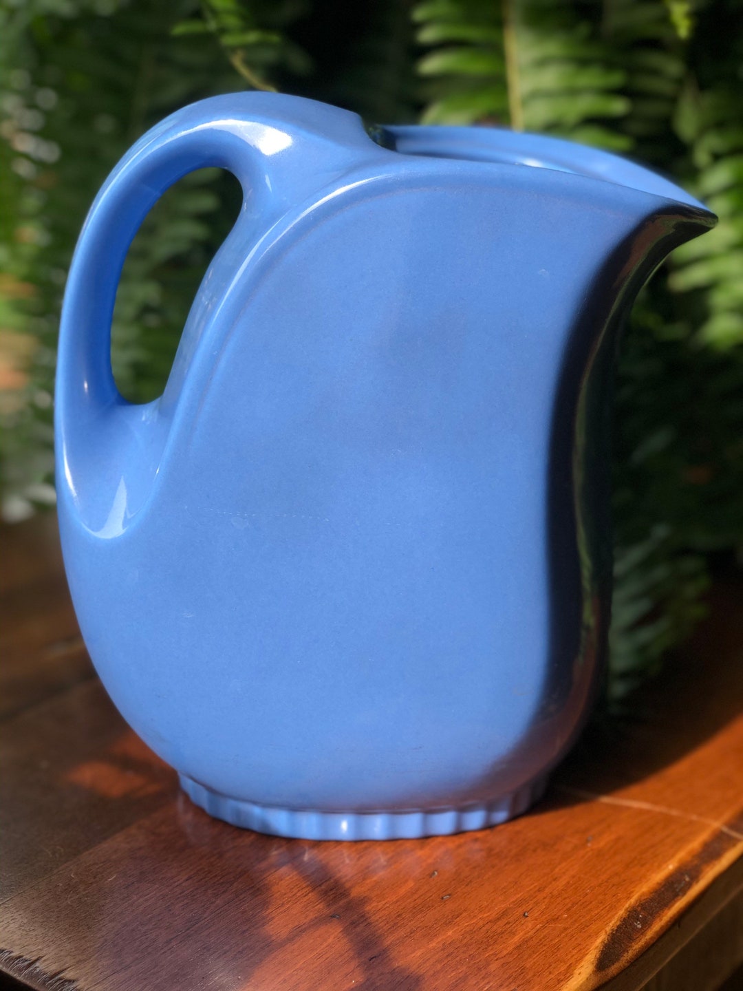 Vintage Blue Hall China Pitcher ~ Marked 5118 for the Montgomary Ward ...