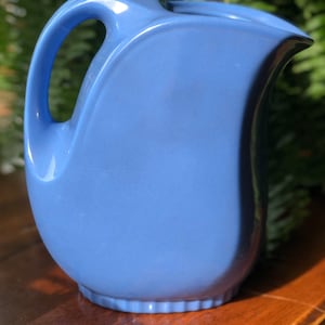 Vintage Blue Hall China Pitcher ~ Marked 5118 for the Montgomary Ward ...