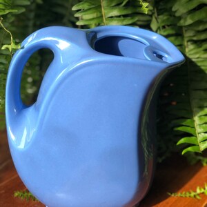 Vintage Blue Hall China Pitcher ~ Marked 5118 for the Montgomary Ward ...
