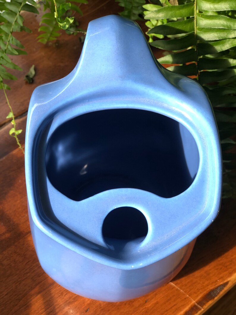 Vintage Blue Hall China Pitcher ~ Marked 5118 for the Montgomary Ward ...
