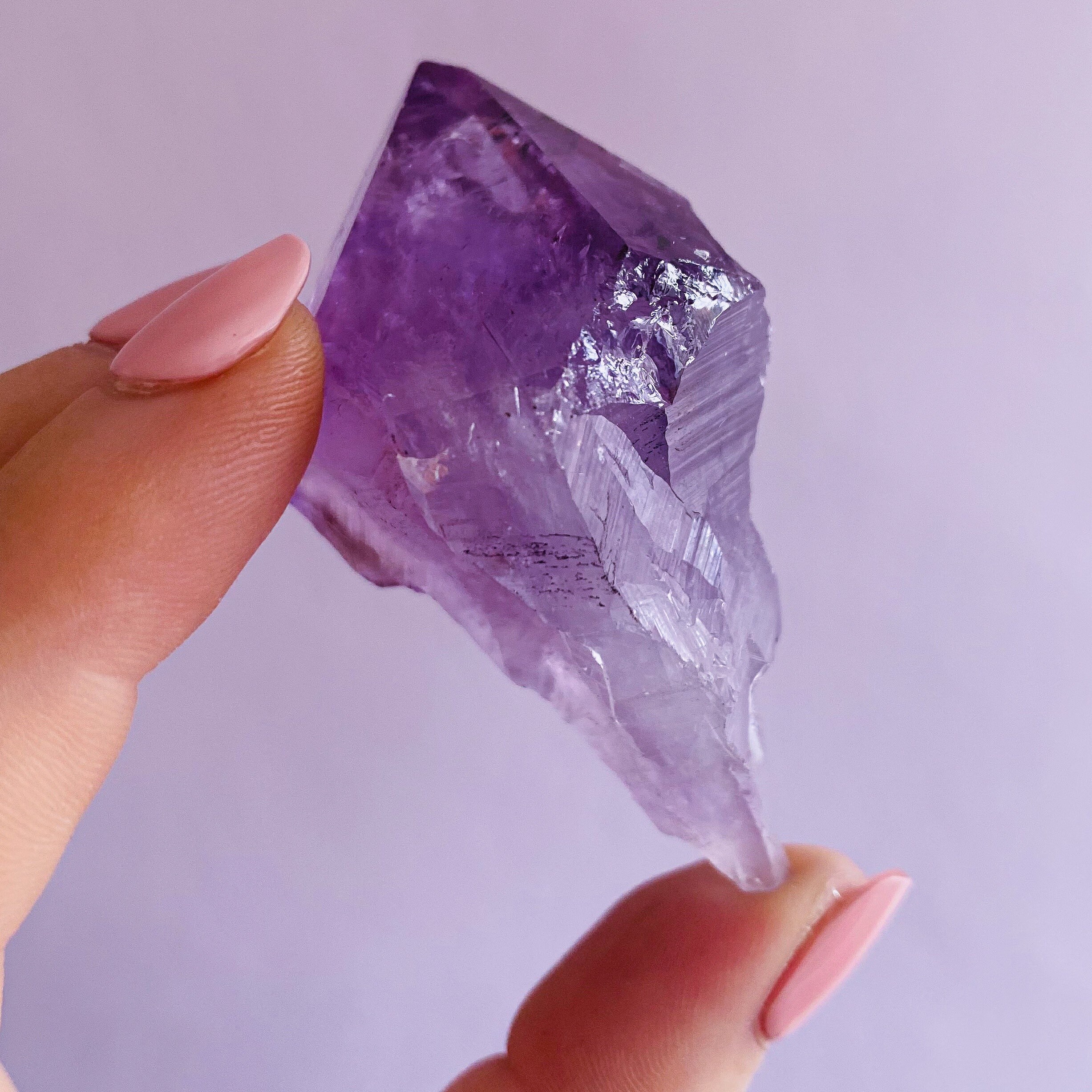 Medium Rough Raw Base Amethyst Point Great Healer Good For Anxiety