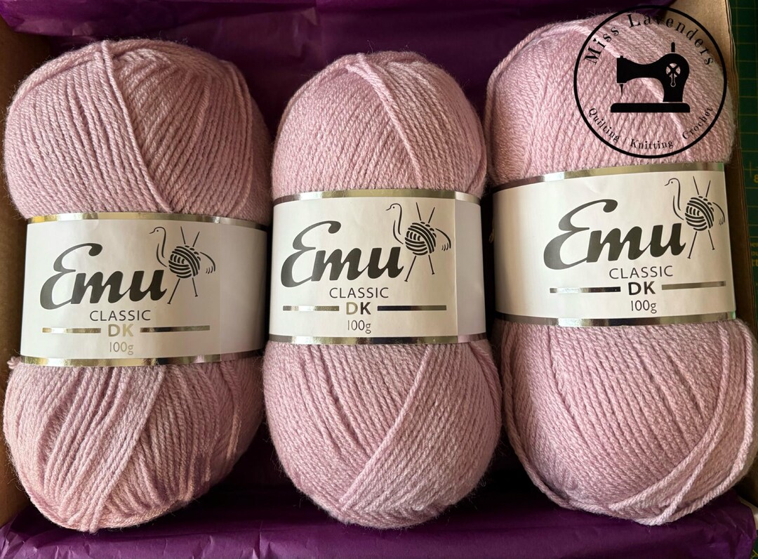 Knitting Pack Emu Classic Baby Alphabet Cot Blanket Knitting Kit Dusky ...