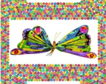 The Very Hungry Caterpillar Stripes Multi by Eric Carle From - Etsy