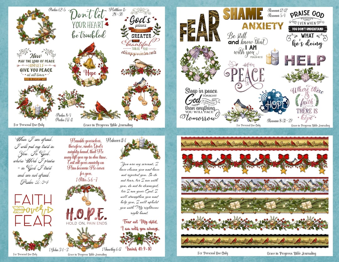 Red Cardinals and Holly, Christmas Art, Bible Art Printable, Prayer Art ...
