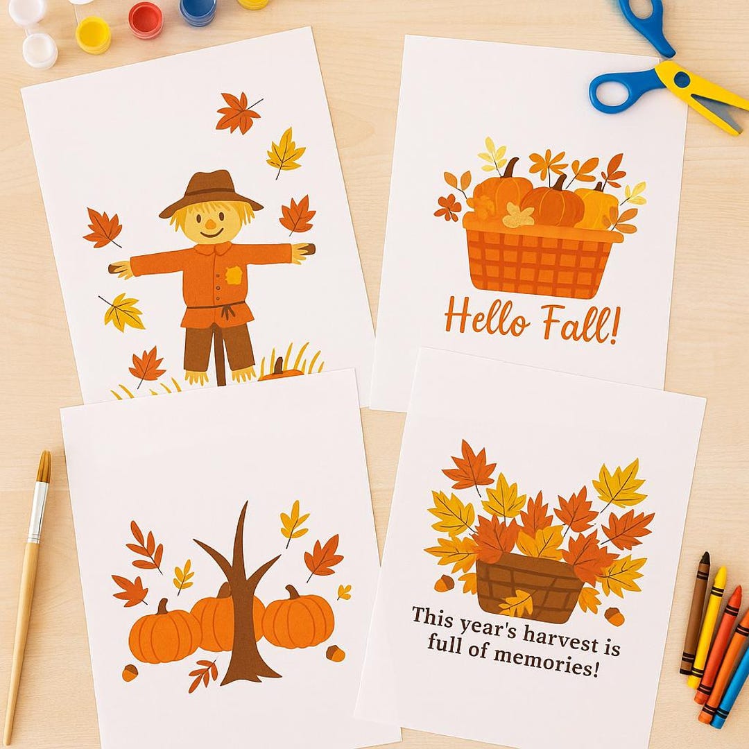 Printable Autumn Handprint Crafts Bundle | Fun Fall Activities for Kids ...