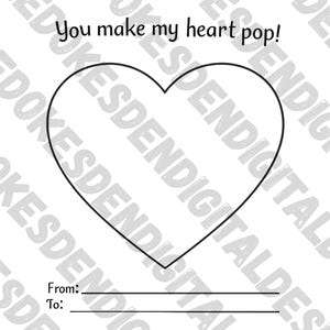 You Make My Heart Pop! Valentine Scrap Paper Heart Craft | No Prep ...