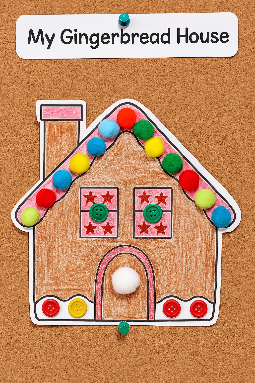 Gingerbread House Family Project – Holiday School Activity Printable - Etsy