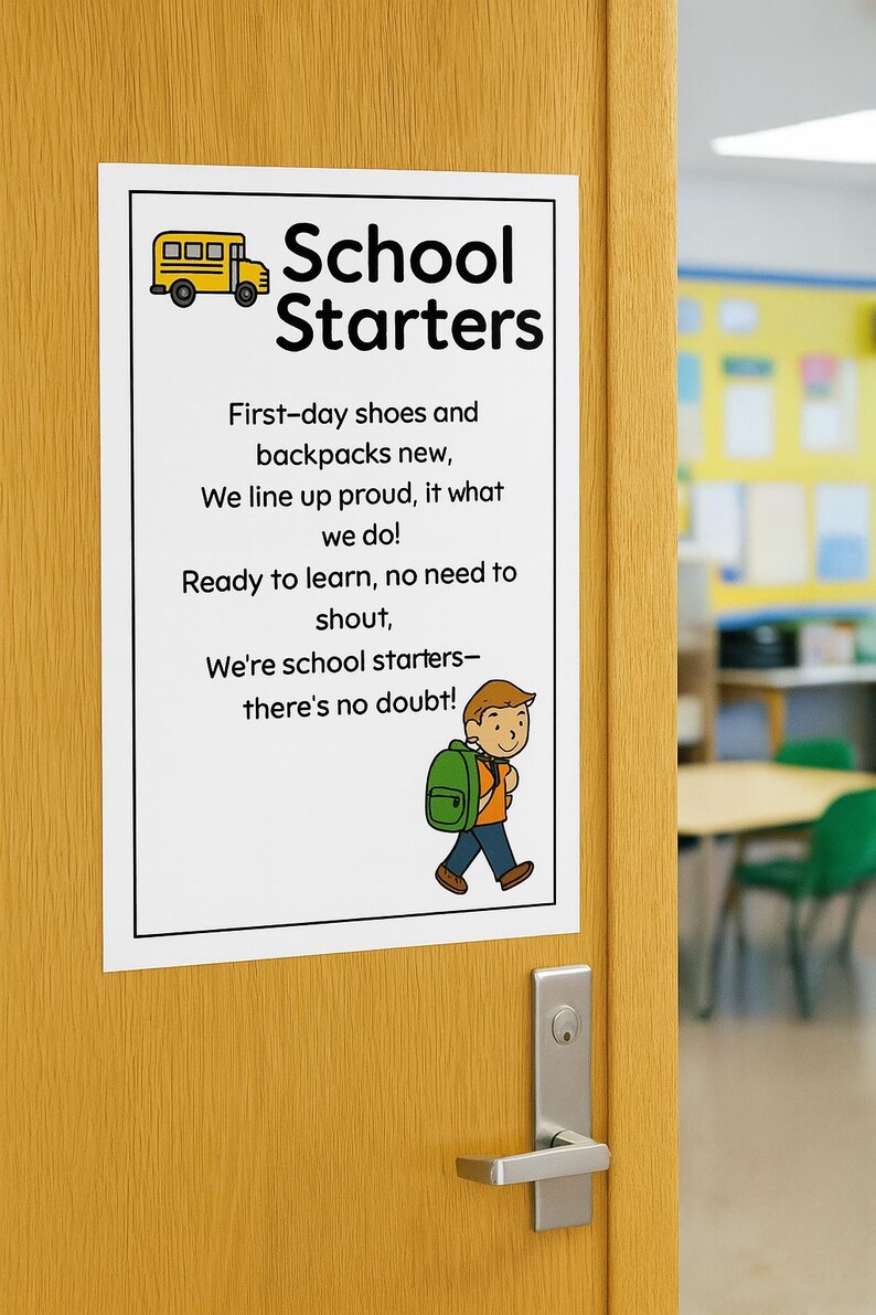 Classroom Line-up Chant Posters: Seasonal Poems for Calm Transitions - Etsy