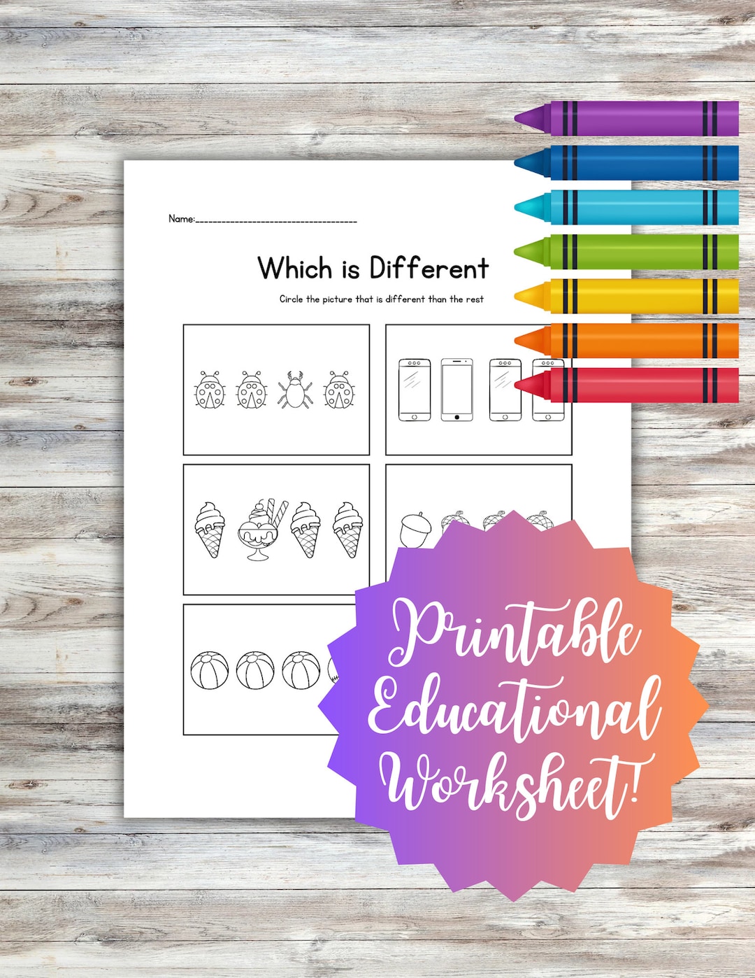 Printable Educational Worksheet. Toddler Learning. Preschool Activities ...