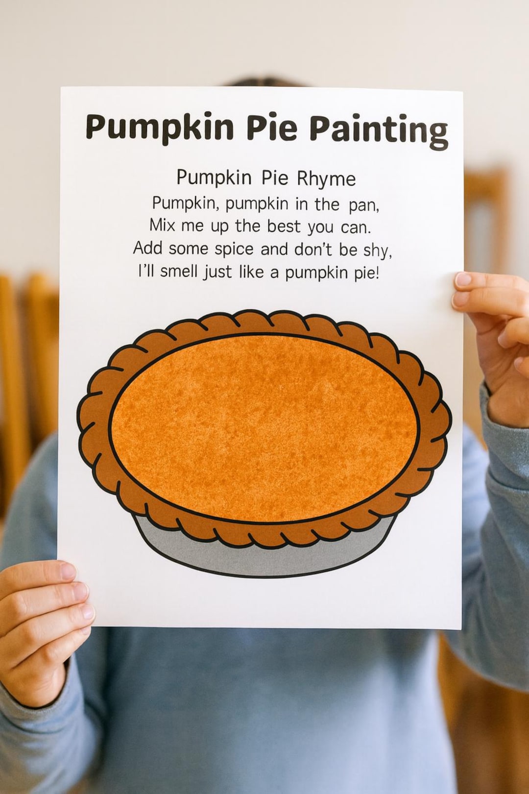 Printable Pumpkin Pie Painting Craft for Kids | Fall Classroom Activity ...